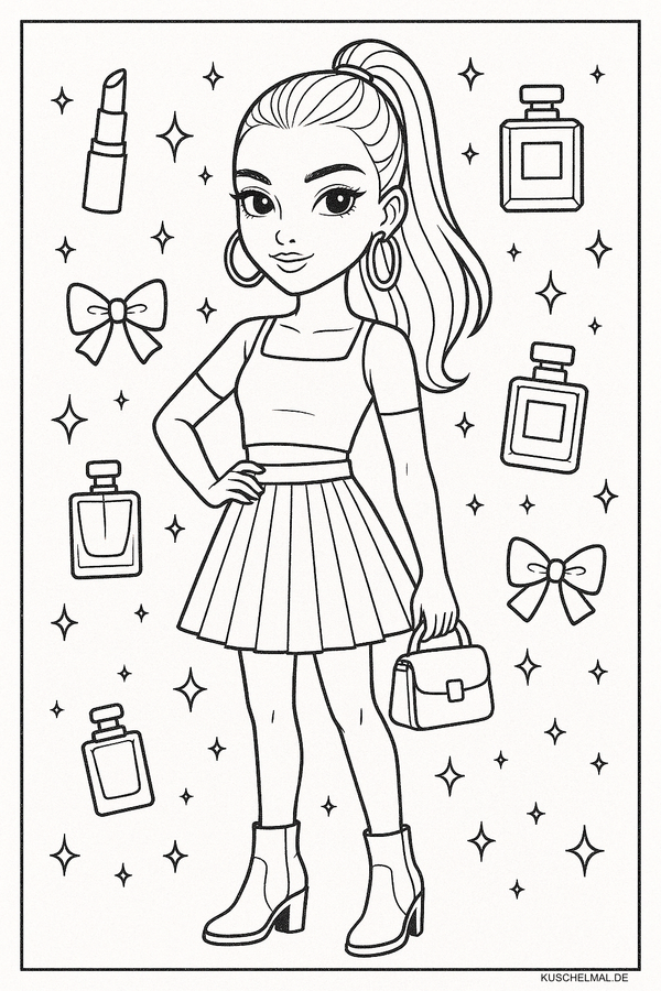 Topmodel Ausmalbilder | Malvorlagen kostenlos zum ausdrucken